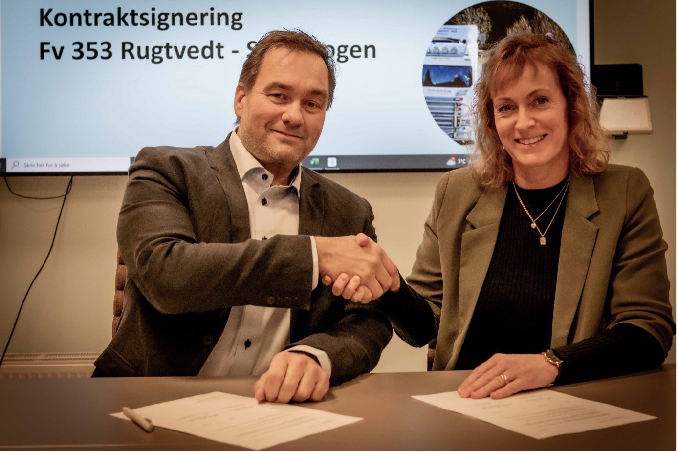 Kontrakt for FV 353 Rugtvedt – Surtebogen (Gassveien) signert - Contur AS